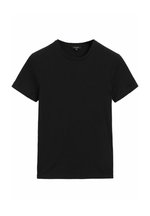 Massimo Dutti SHORT SLEEVE - Basic T-shirt - black - Zalando