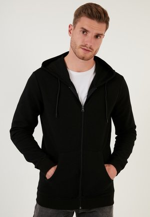Polo Club TERRY ZIPPER RIGBY GO Z SW B FT - Sweatjakke - black/sort ...
