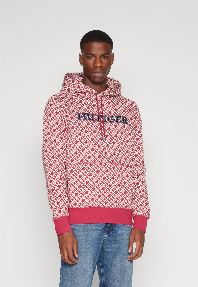 Tommy Hilfiger MONOGRAM HOODY - Sweatshirt - royal berry/berry - Zalando