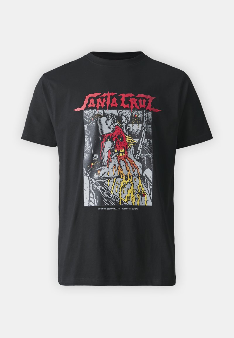 Santa Cruz PACE DUNGEON FRONT UNISEX - Apdrukāts T-krekls - black/melns ...
