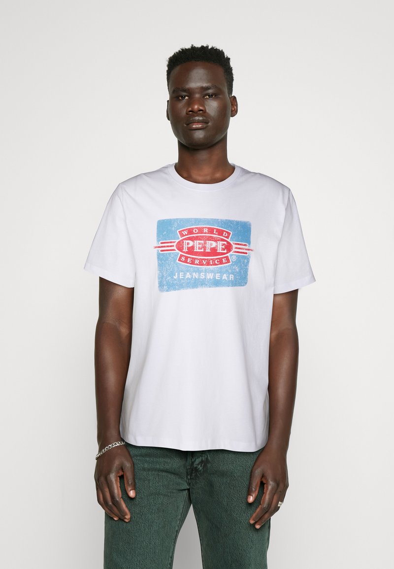 Pepe Jeans ANNIVERSARY UNISEX - Print T-shirt - white - Zalando.ie