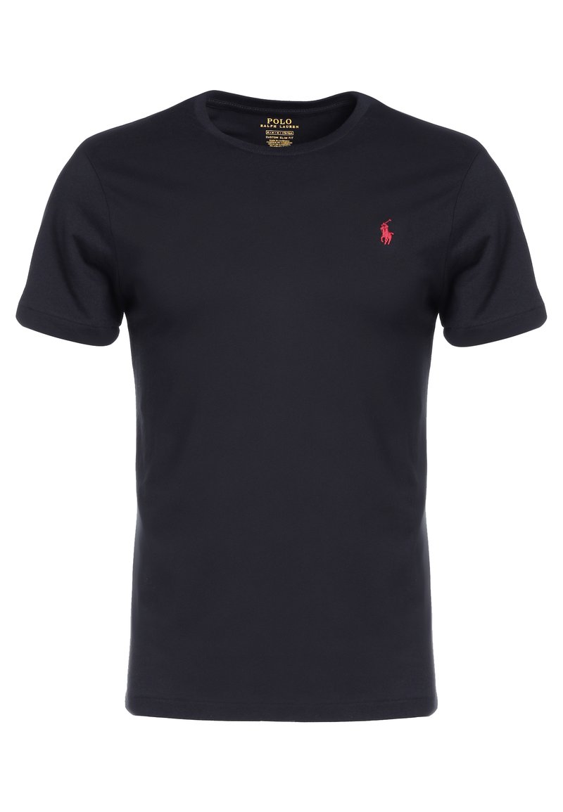 Polo Ralph Lauren CUSTOM SLIM FIT COTTON T-SHIRT - Basic póló - black/fekete - Zalando.hu