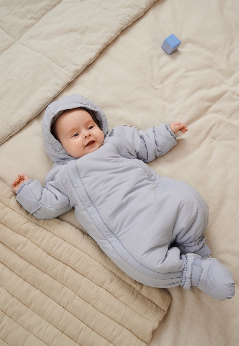 Leokid LOON - Combinaison de ski - gray flock/bleu gris - ZALANDO.FR