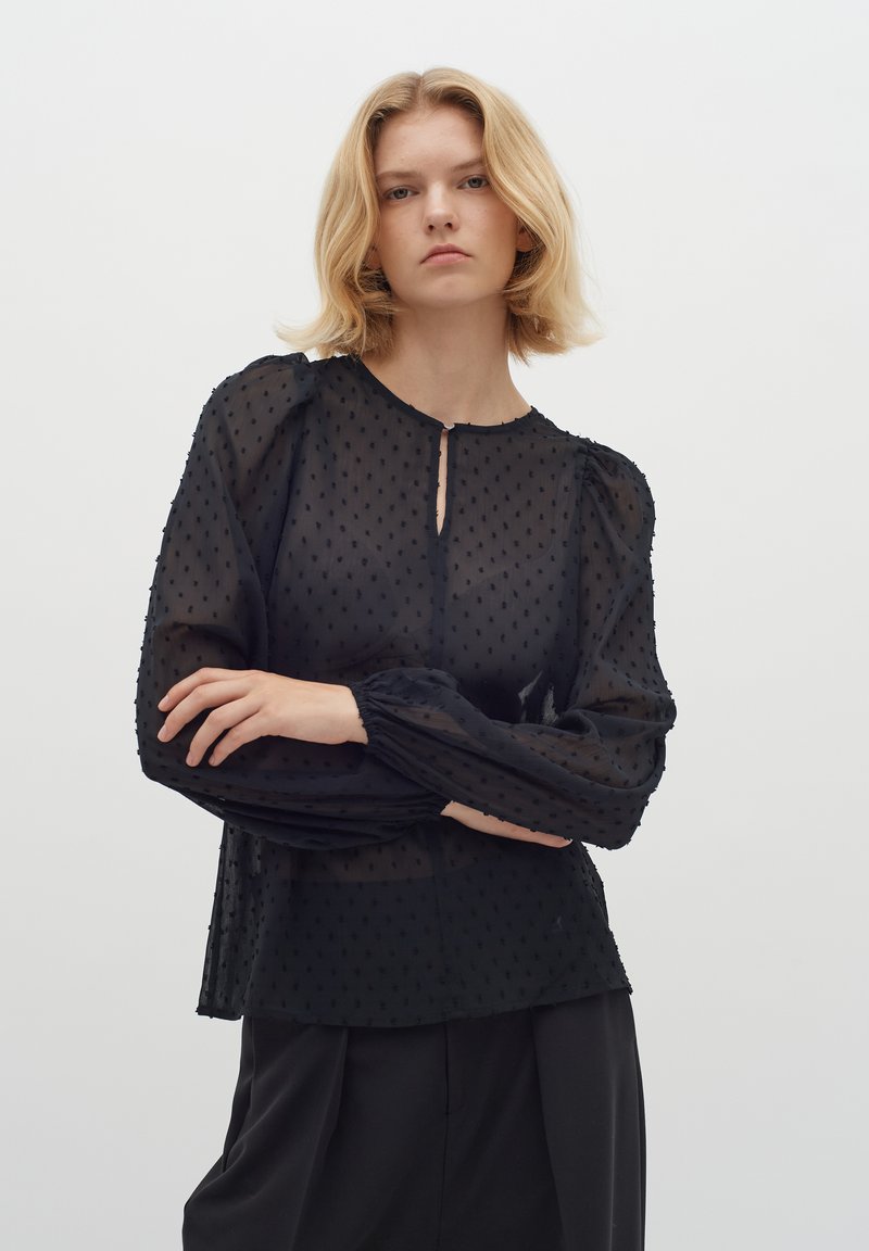 InWear IBIIW LONG SLEEVE - Blouse - black/zwart - Zalando.nl