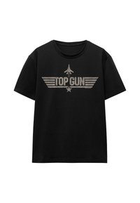 Cotton Soul PARAMOUNT - TOP GUN MONOTONED LOGO - Print T-shirt - black ...