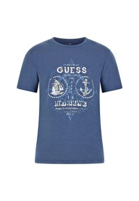 Guess Triko s potiskem - blau/modrá - Zalando.cz