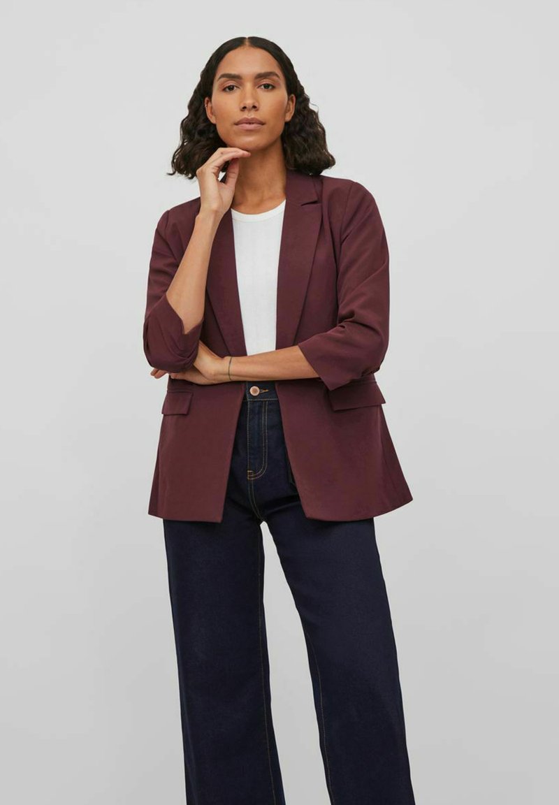 VILA 3 4-ARM - Blazer - winetasting/bordeaux - Zalando.de