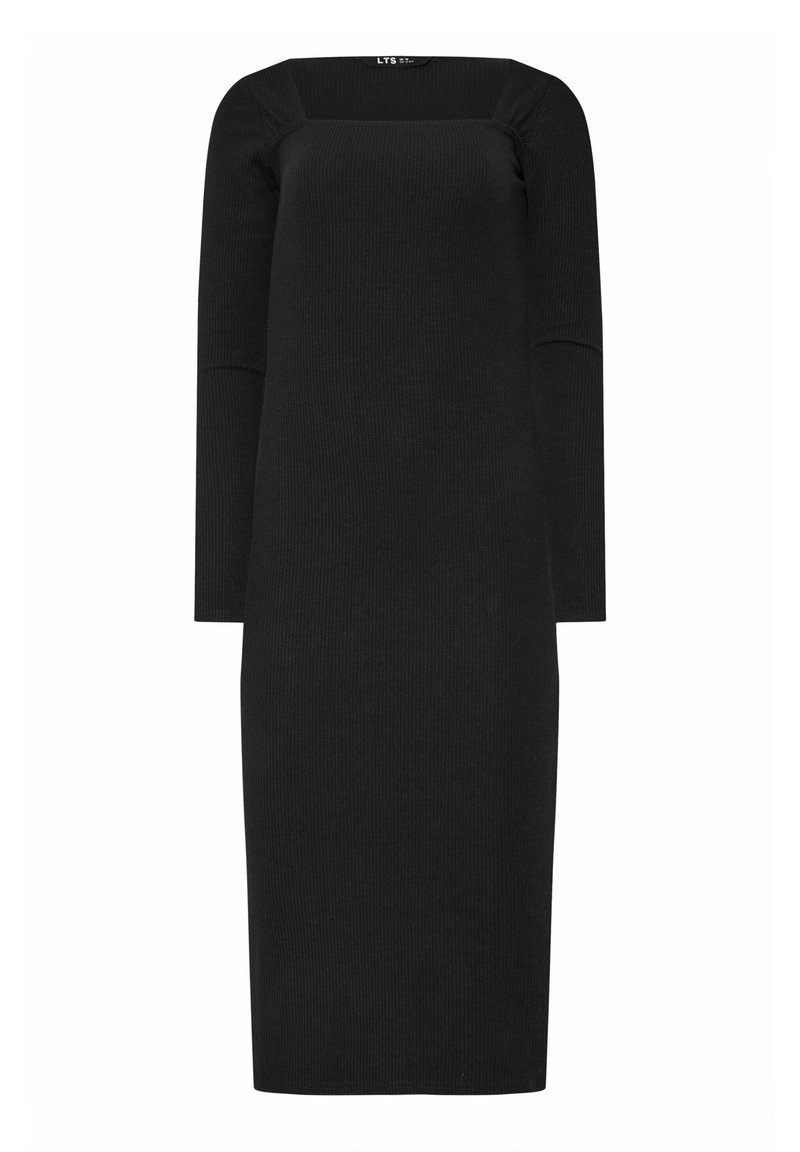 Long Tall Sally SQUARE NECK BODYCON MIDI - Robe fourreau - black ...