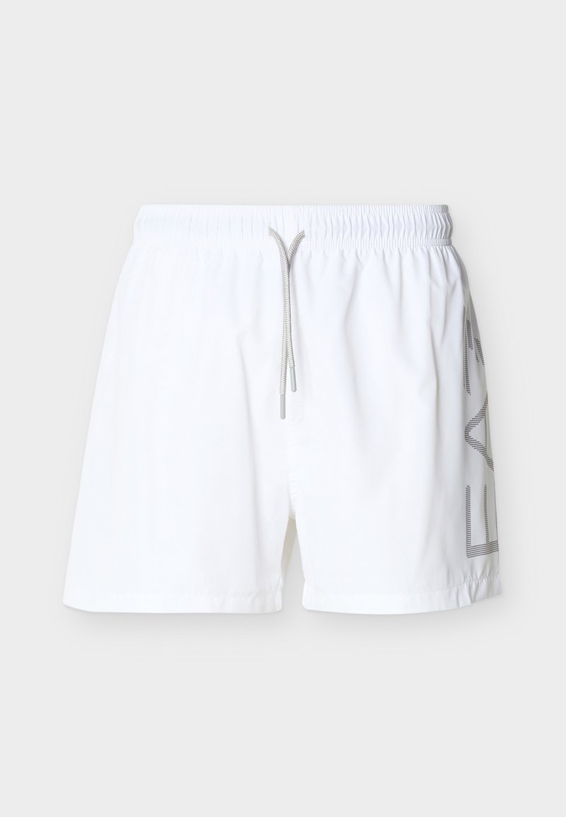 EA7 Emporio Armani SWIMMING TRUNK ACTIVE - Badeshorts - white/silver ...