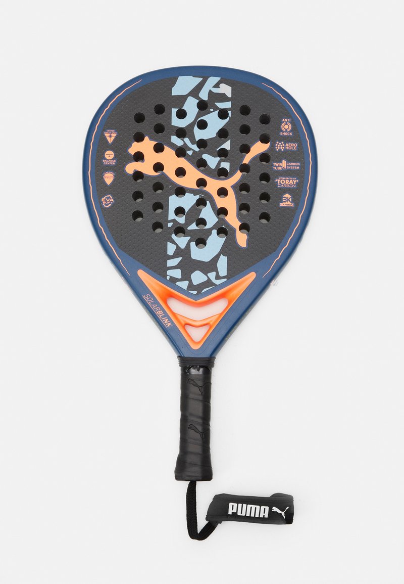 Puma SOLARBLINK UNISEX - Padel racket - new navy/ultra orange/team ...