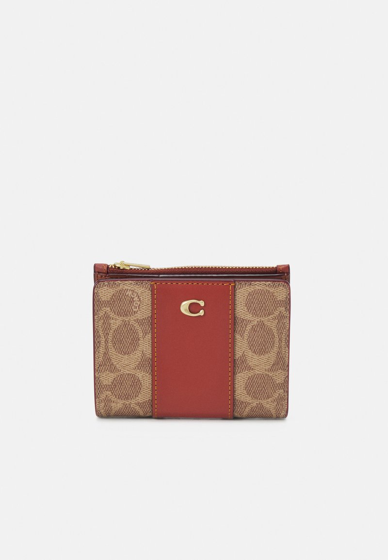 Coach SIGNATURE BIFOLD SNAP WALLET - Wallet - tan rust/brown - Zalando.ie