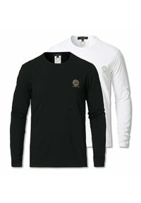 Versace 2 PACK MEDUSA LOGO - Topper langermet - black/white/hvit ...