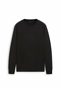Massimo Dutti CREW NECK - Jumper - mottled dark grey - Zalando
