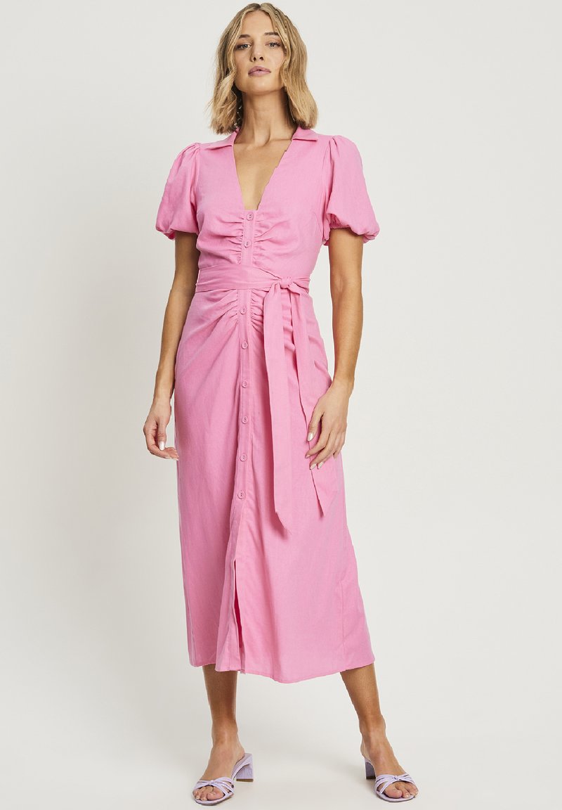 SÁVEL CHELLE - Vestido camisero - pink/rosa - Zalando.es