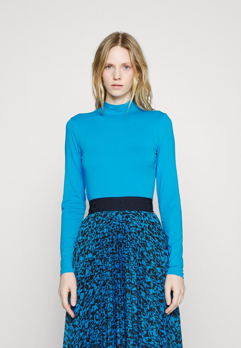 BOSS EMATA - Long sleeved top - bright blue/blue - Zalando