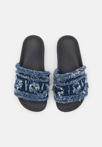 Diesel SA-SLIDE D DENIM - Slip-on sandaler - light blue/lyseblå denim ...