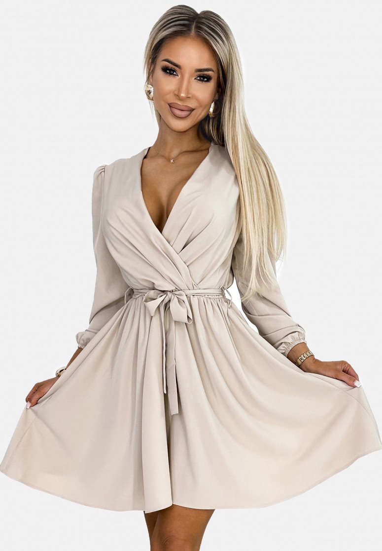 Chelsea Clark WITH A NECKLINE AND BELT - Robe de soirée - beige ...