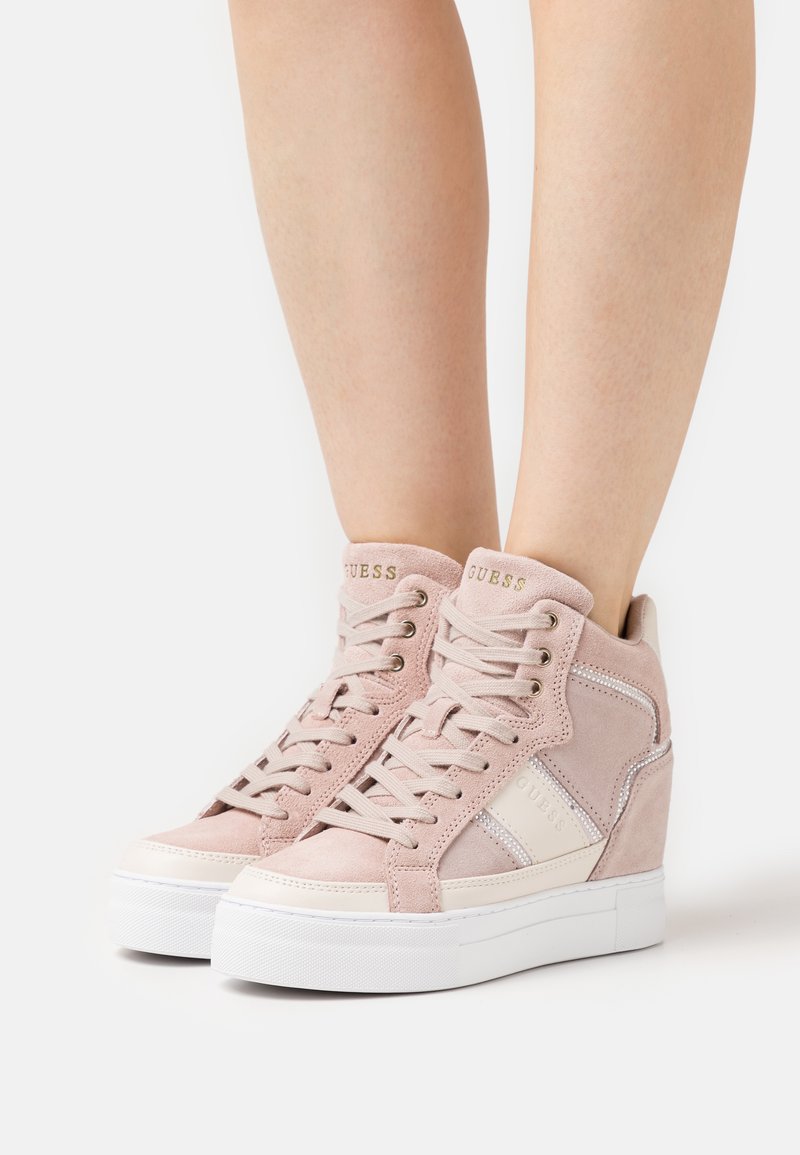 Guess GIALA - High-top trainers - sand/beige - Zalando
