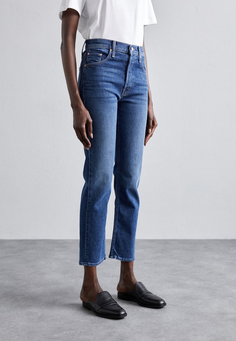 Mother THE TOMCAT ANKLE SUPERIOR - Straight leg jeans - cannonball/dark ...