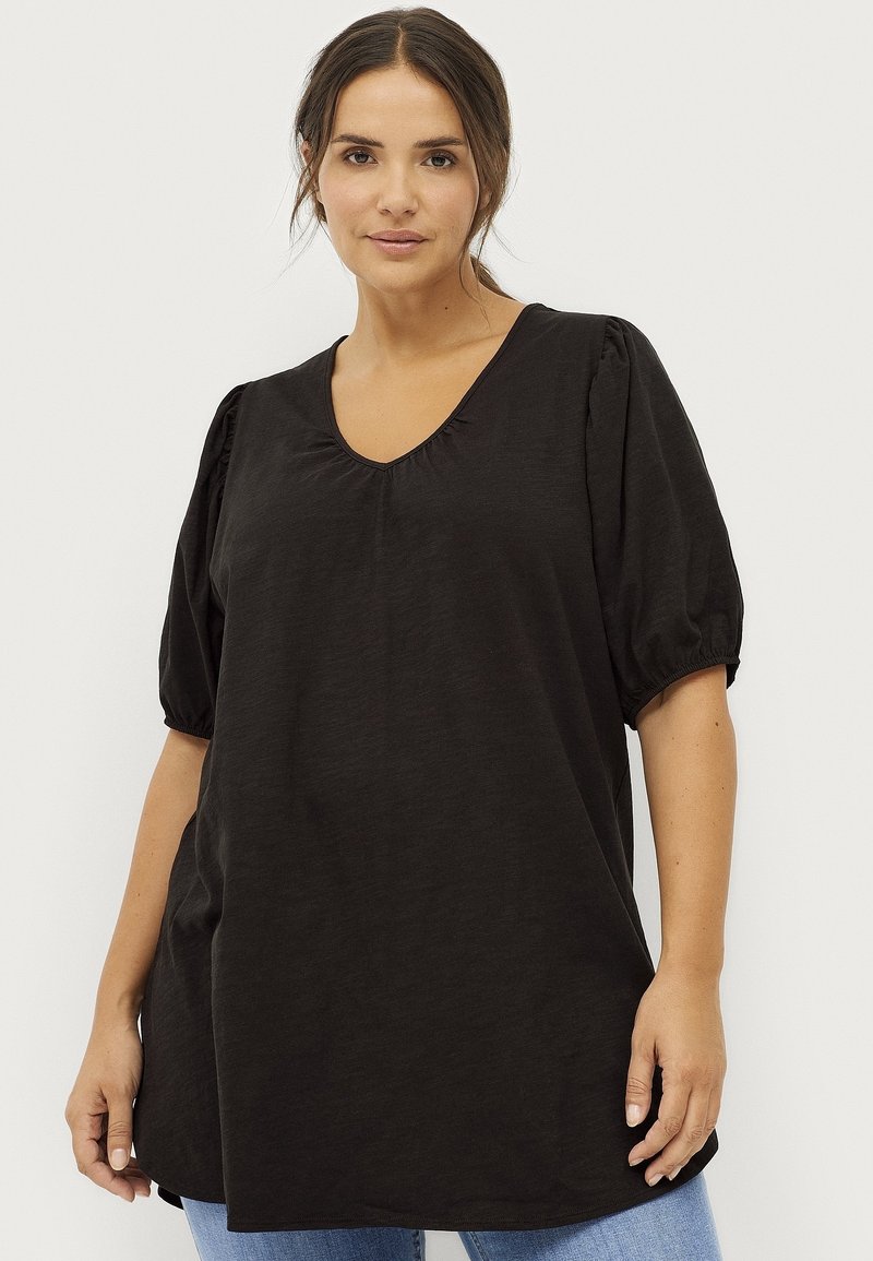 Ellos Plus collection Basic T-shirt - schwarz/black - Zalando.de