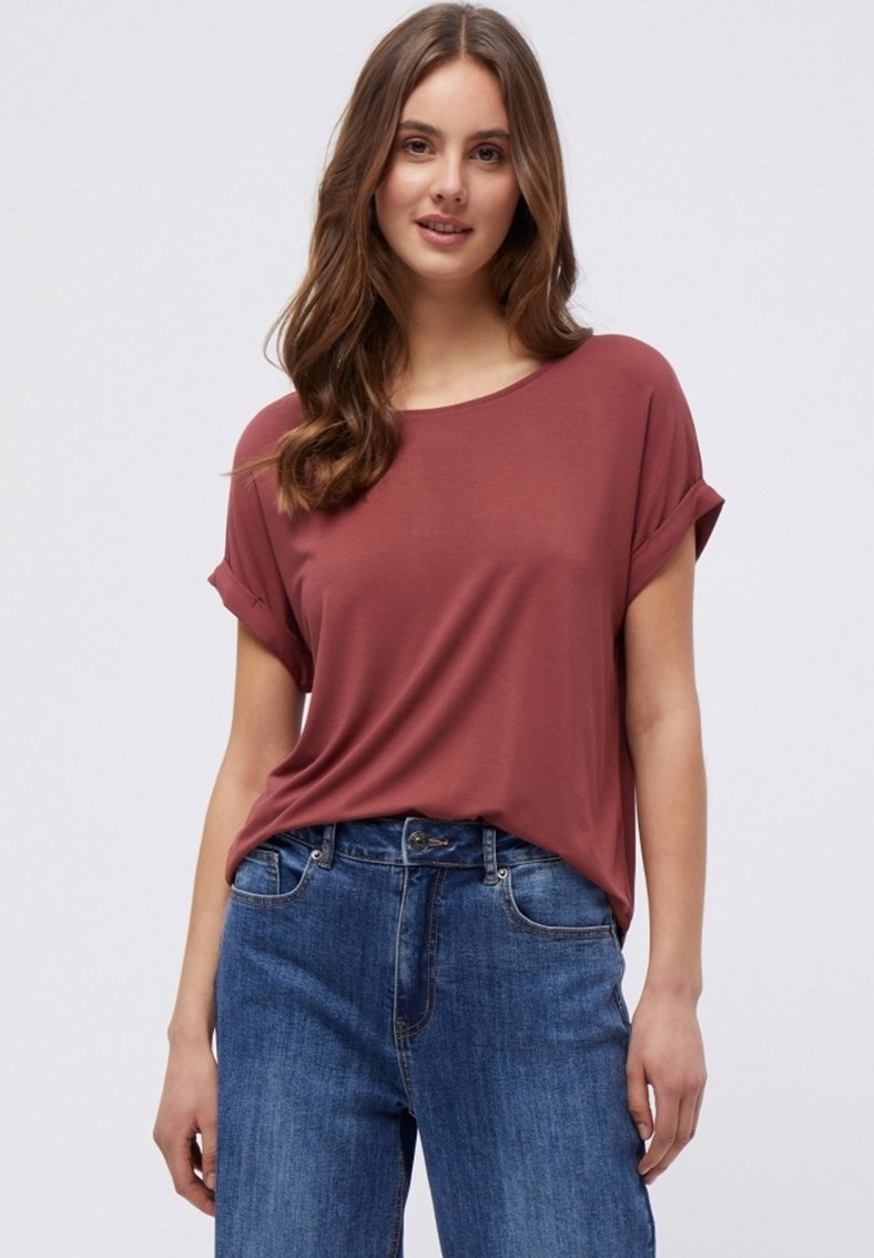 Desires DEGISELLE TEE - Basic T-shirt - brown/brown - Zalando.ie