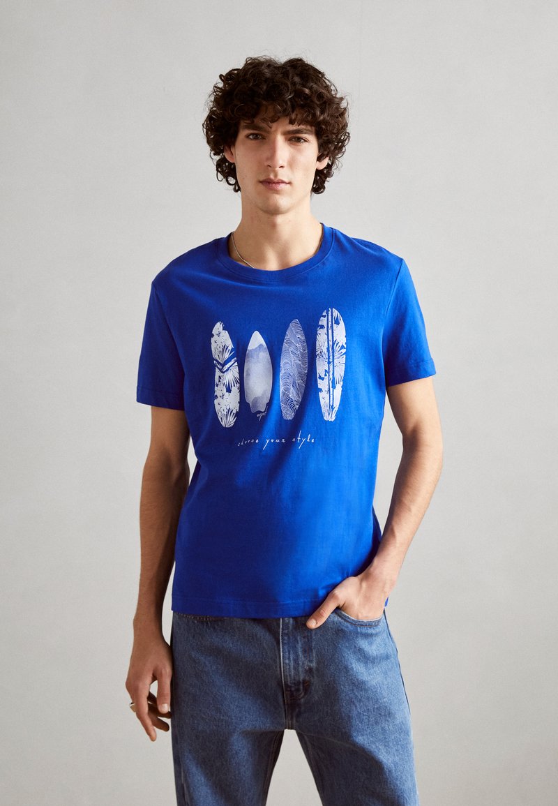 Esprit TEE - T-Shirt print - bright blue/blau - Zalando.at