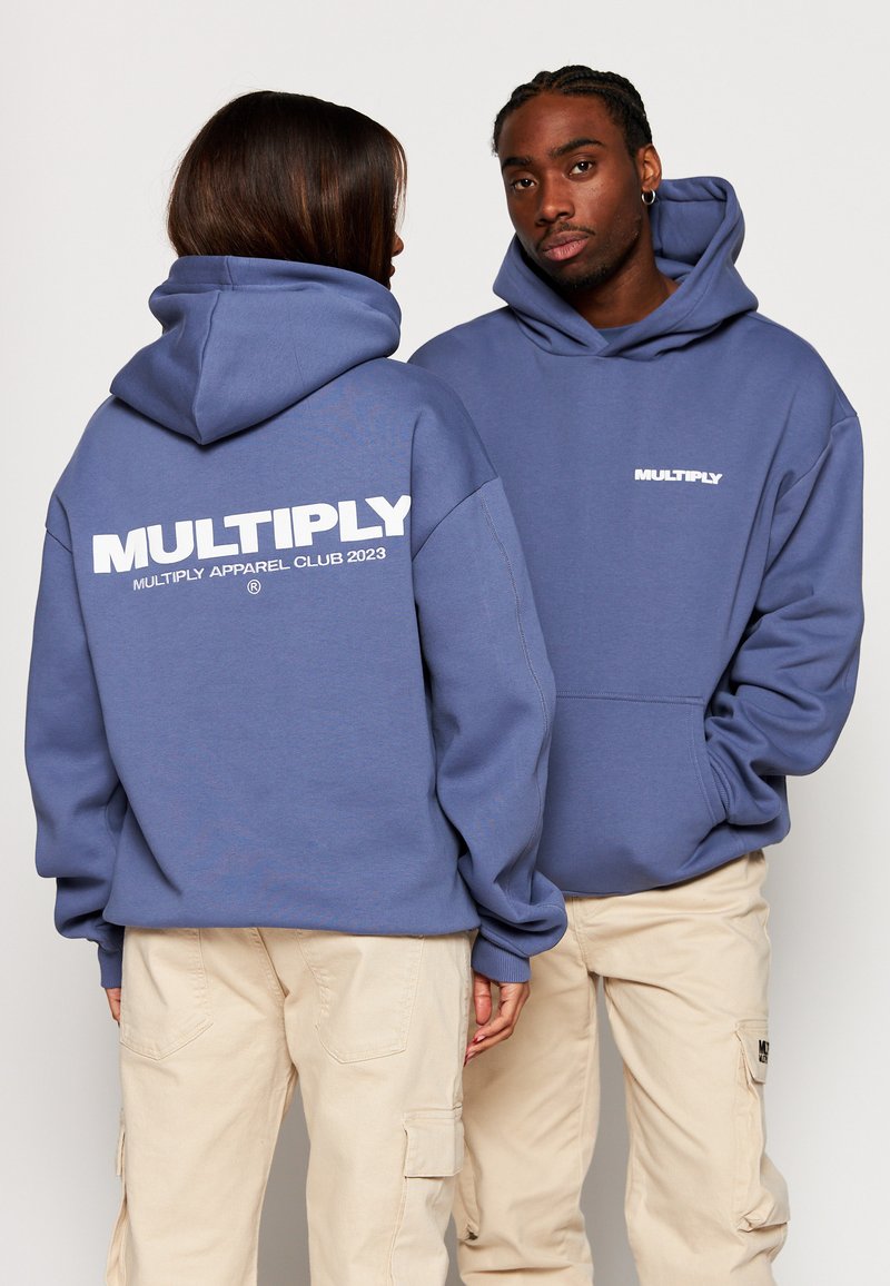 Multiply Apparel MULTIPLY - Mikina s kapucí - blue indigo/modrá ...