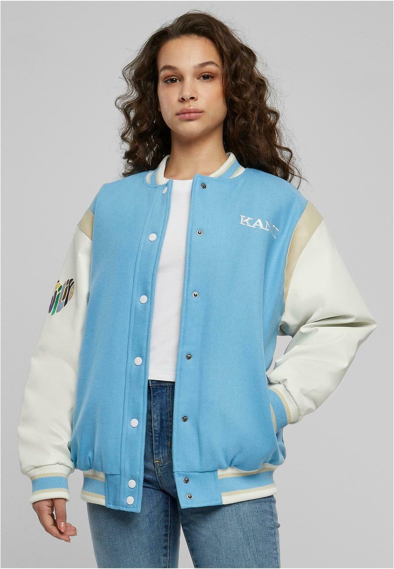 Karl Kani SMALL RETRO CHEST KANI LIFE COLLEGE - Blouson Bomber - light ...
