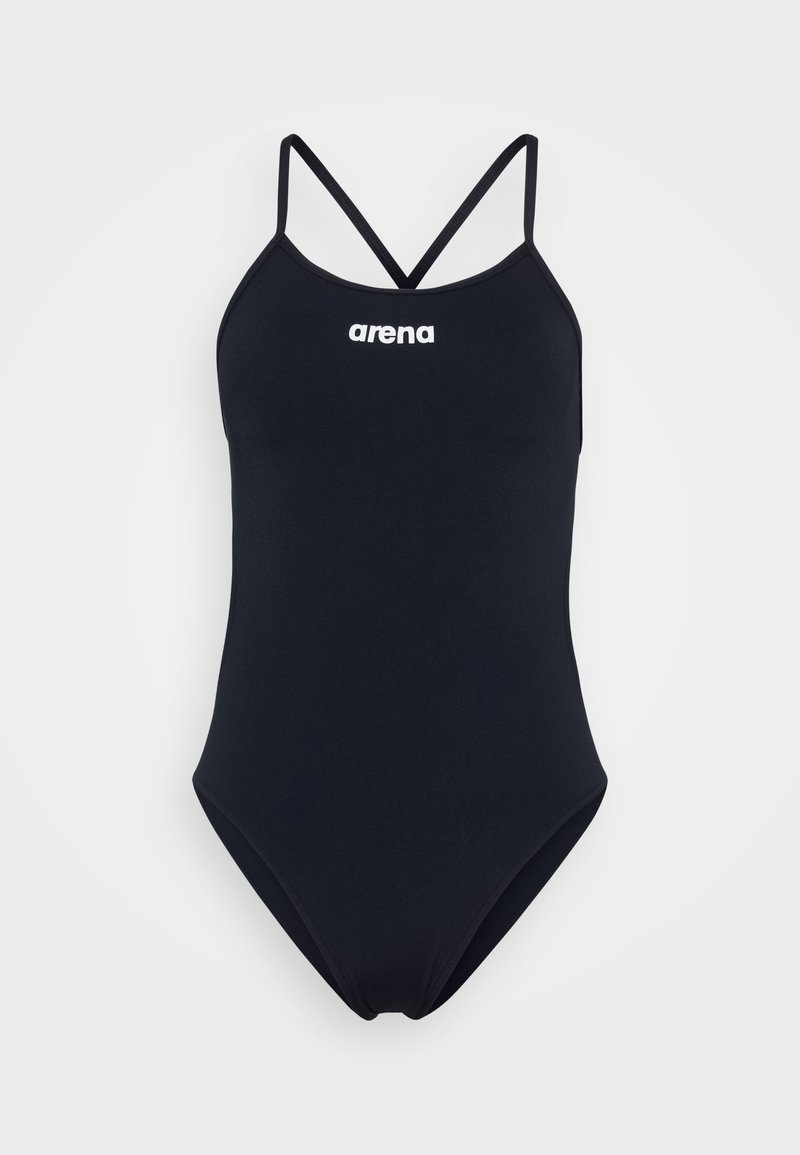 Arena TIE BACK SOLID - Swimsuit - black - Zalando.co.uk