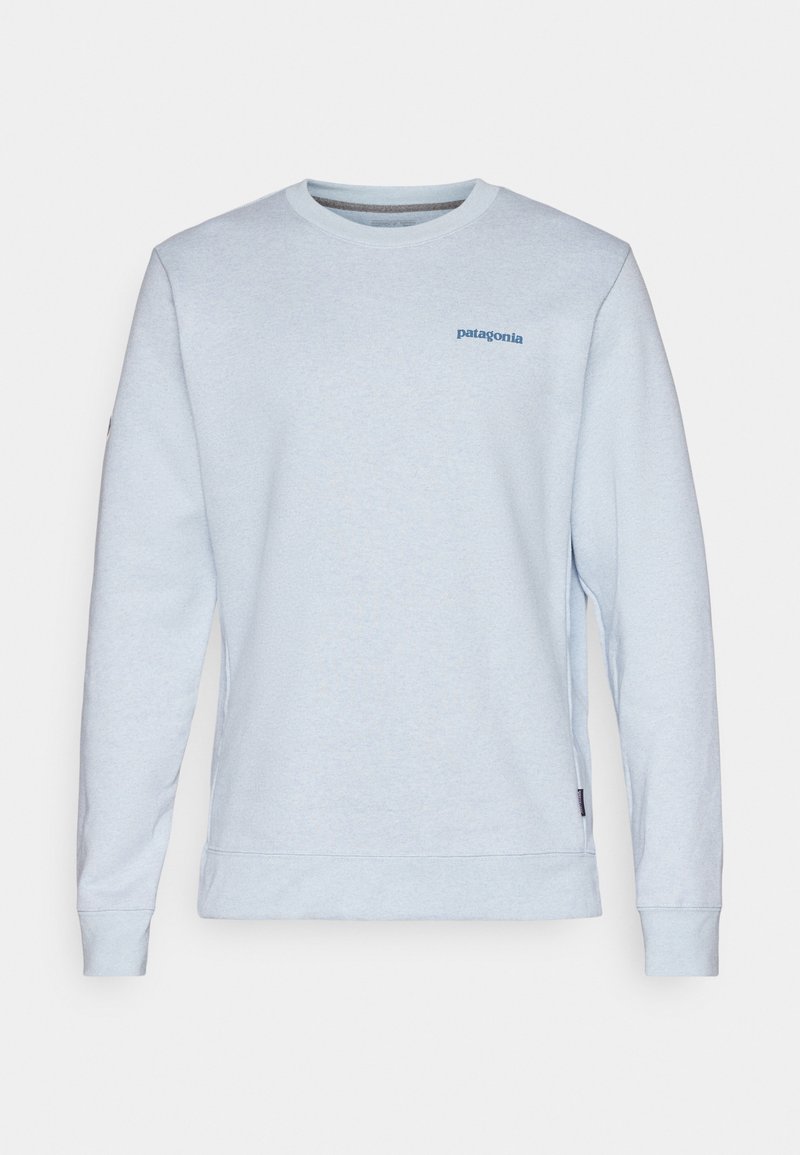 Patagonia FITZ ROY ICON UPRISAL CREW - Sweater - fleck blue/lichtblauw ...