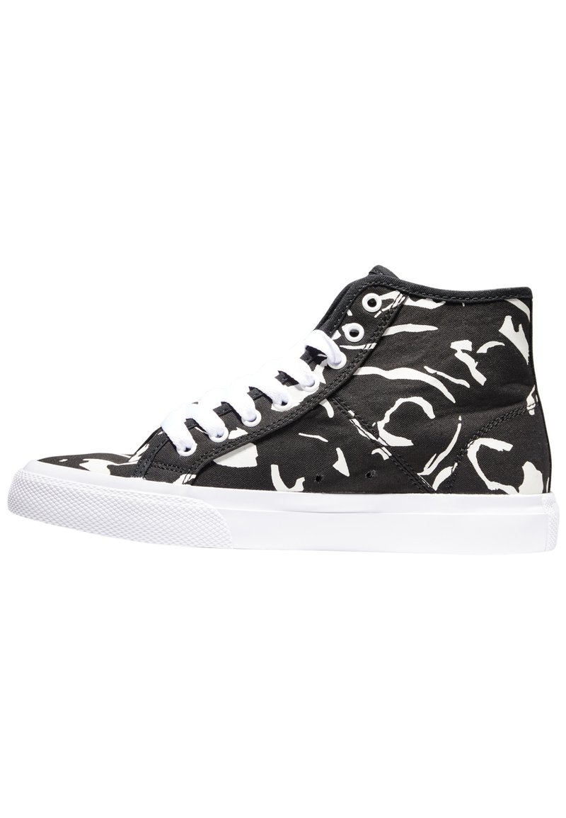 DC Shoes MANUAL HI TX SE - Sneakers hoog - black print/zwart - Zalando.be
