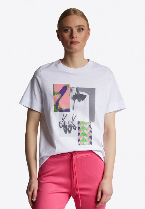 comma T-Shirt print - weiß - Zalando.ch