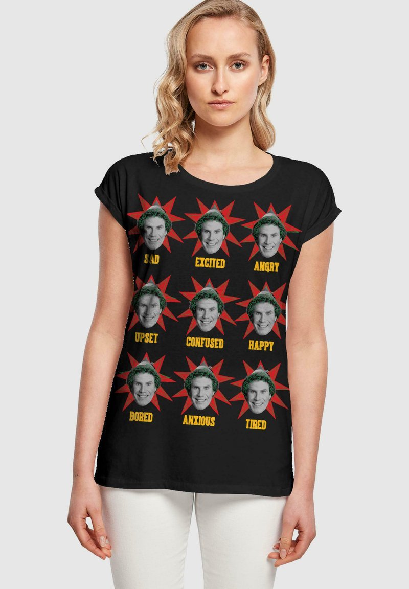 ABSOLUTE CULT ELF MANY MOODS OF BUDDY - Camiseta estampada - black ...