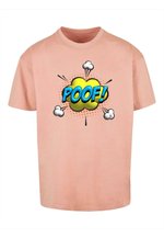 Merchcode POOF COMIC HEAVY OVERSIZED - T-Shirt print - amber/sand ...