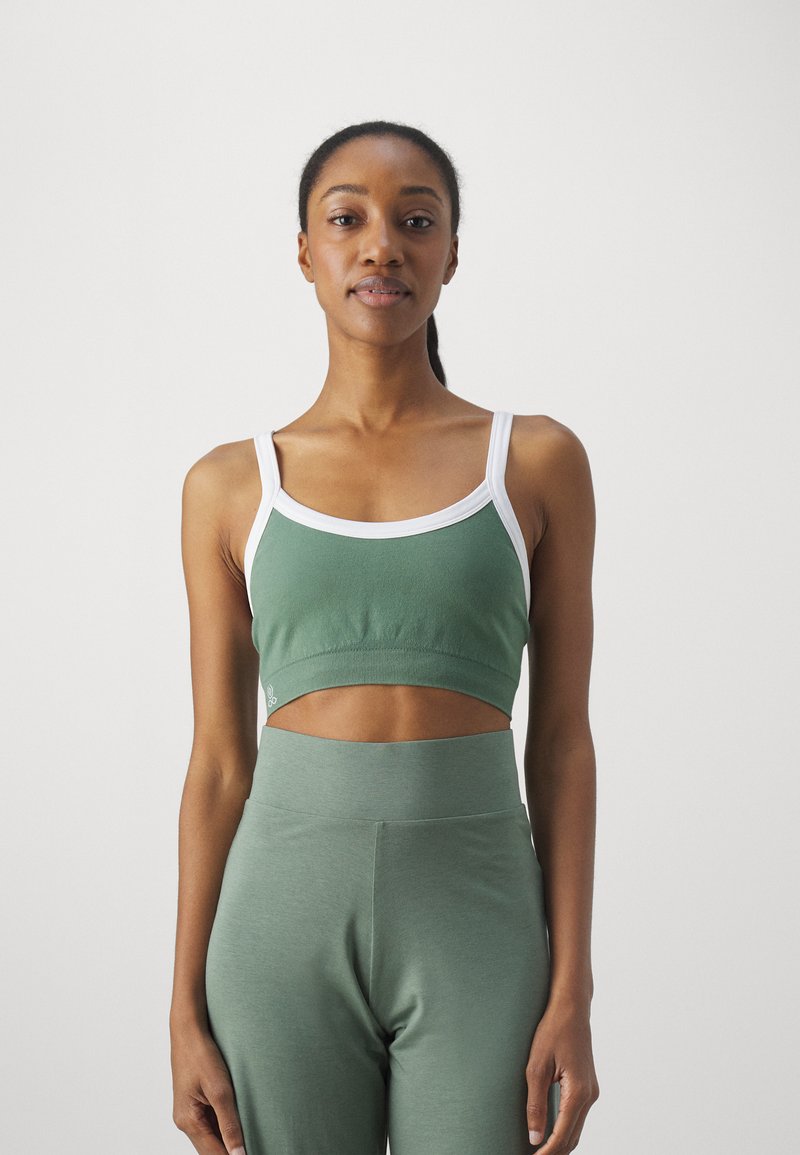 Yogasearcher BILONI - Light support sports bra - laurel/khaki - Zalando
