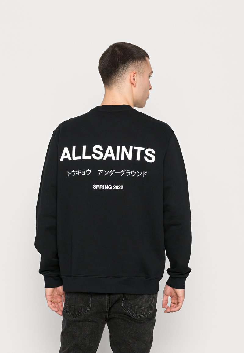 AllSaints UNDERGROUND CREW - Sweatshirt - jet black/noir - ZALANDO.FR