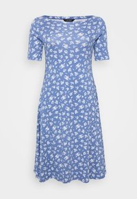 Lauren Ralph Lauren Woman MUNZIE ELBOW SLEEVE DAY DRESS - Žerzejové šaty - blue/modrá - Zalando.cz