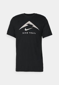 Nike Performance TEE TRAIL LOGO - Sports T-shirt - black - Zalando.co.uk