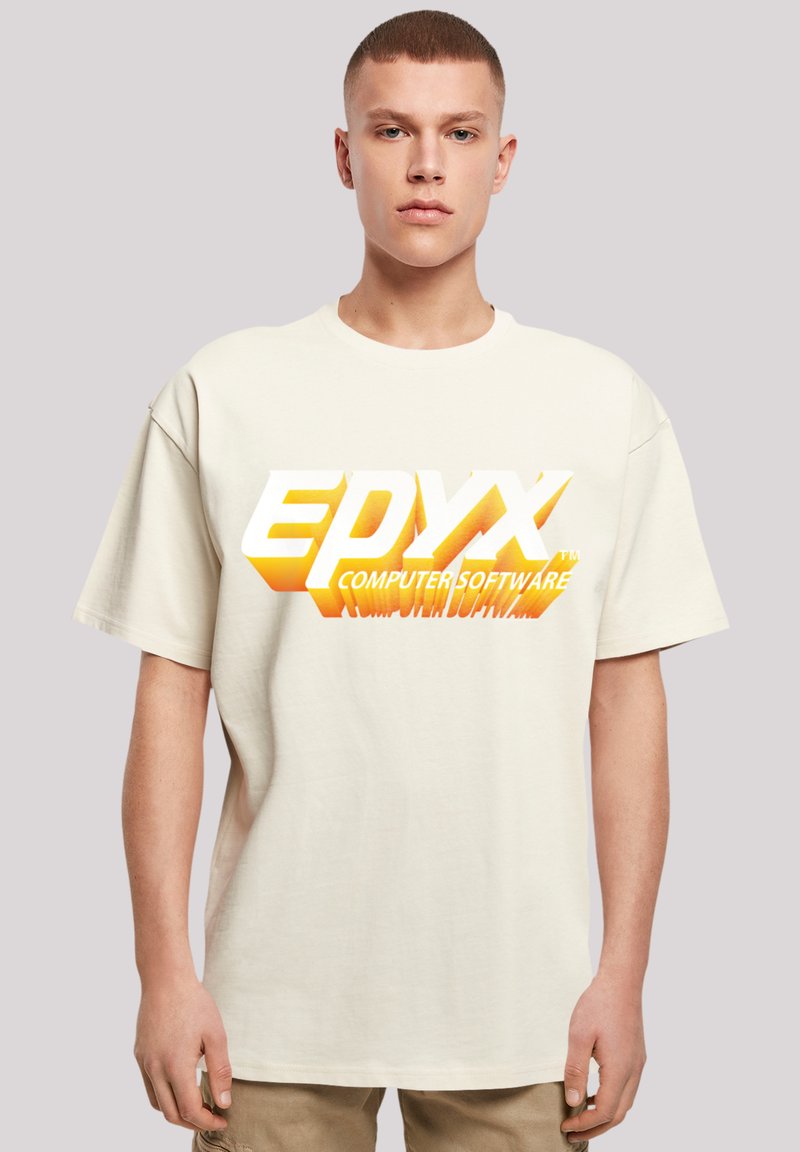 F4NT4STIC EPYX LOGO 3D RETRO GAMING SEVENSQUARED - Print T-shirt - sand ...
