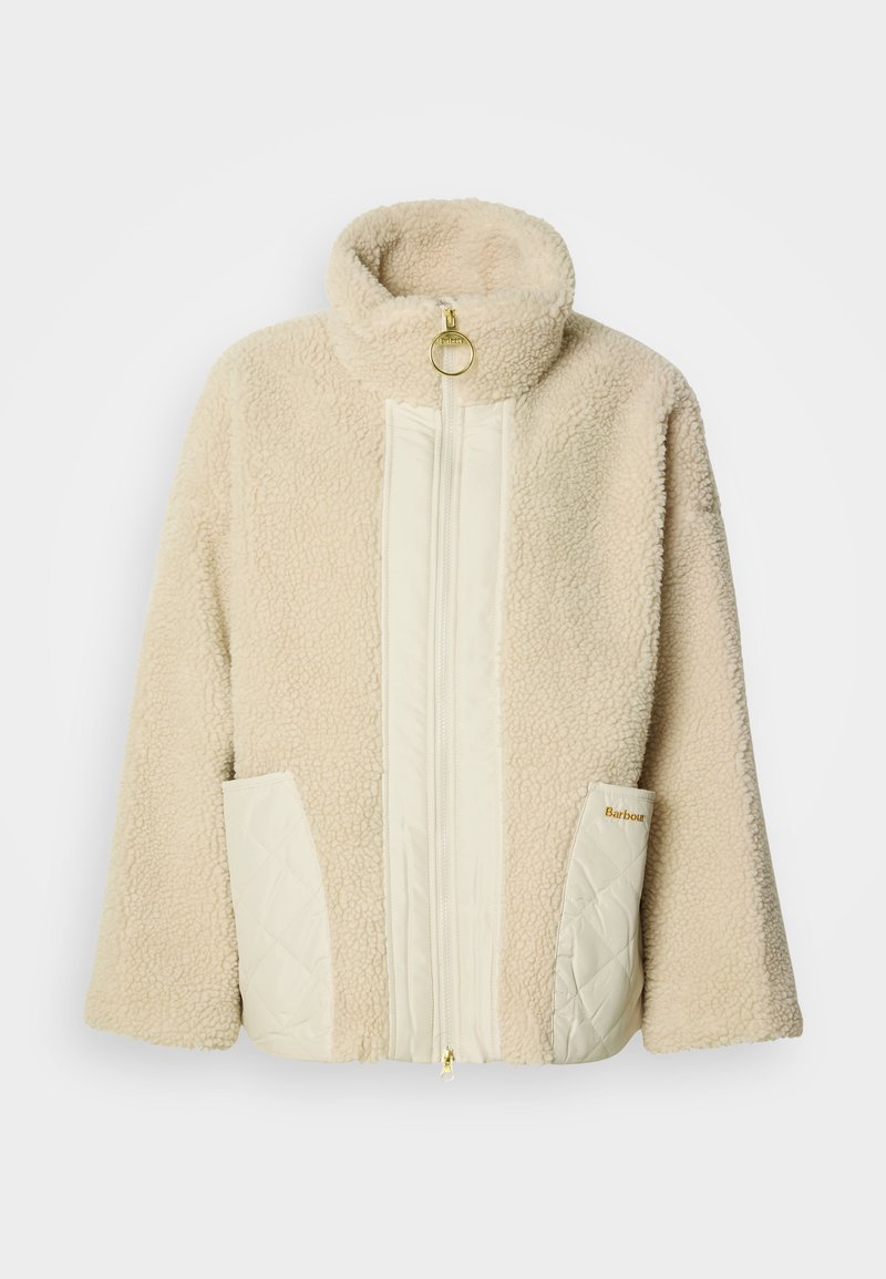 Barbour BRAWBY - Fleece jacket - silver cloud/oatmeal/beige - Zalando.co.uk