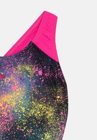 Speedo GIRLS DIGITAL SPLASHBACK - Swimsuit - black/flare pink/bolt ...