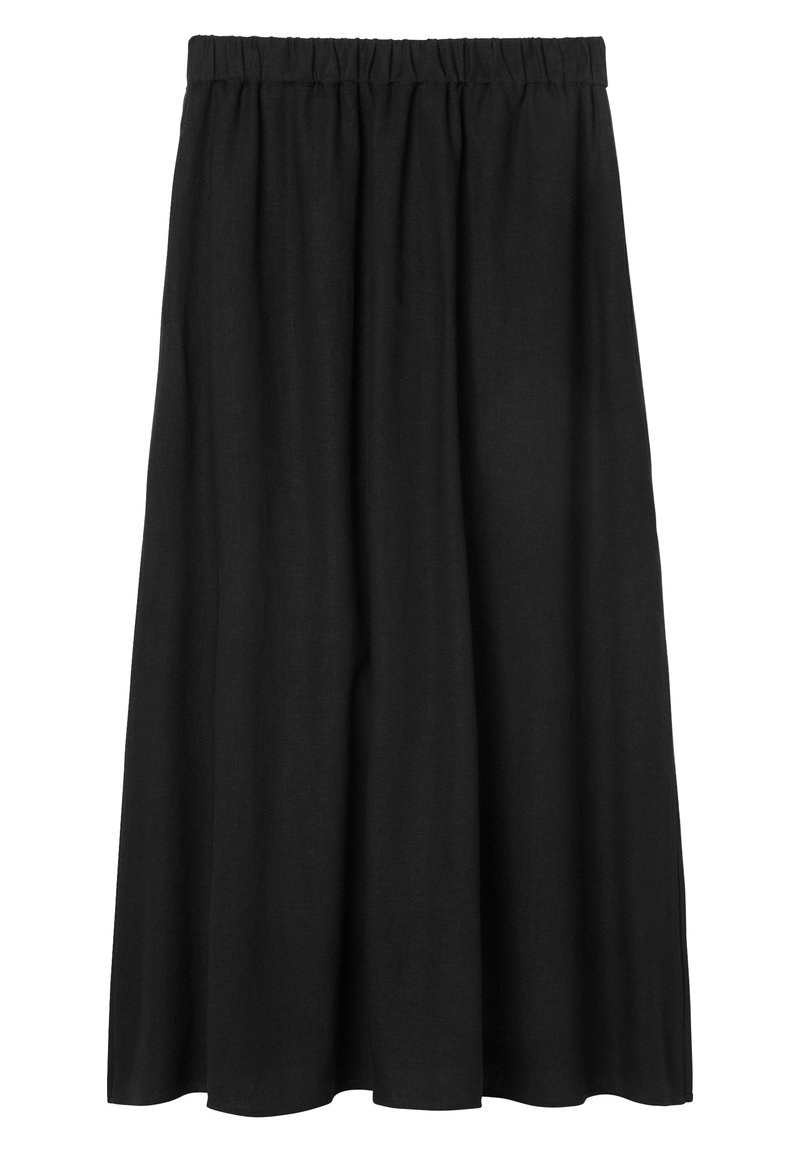 STOCKH LM Studio GITA SIDE SLITS SKIRT - Jupe trapèze - black/noir ...