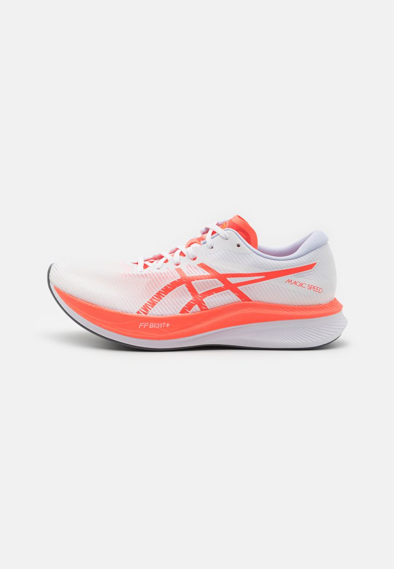 ASICS MAGIC SPEED 3 - Konkurrence løbesko - white/sunrise red/hvid ...