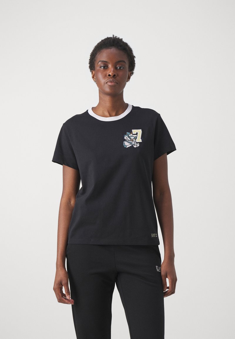 EA7 Emporio Armani ANNIVERSARY - Apdrukāts T-krekls - nero/melns ...