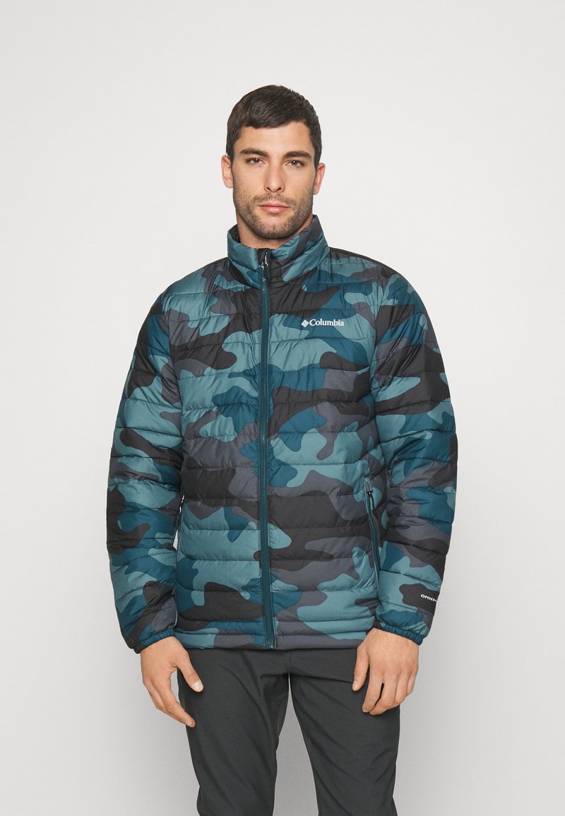 Columbia POWDER LITE™ JACKET - Winterjas - metal/olijfgroen gemêleerd ...