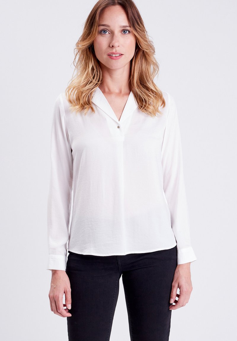 BONOBO Jeans LANGÄRMELIGE - Bluse - ecru/offwhite - Zalando.de