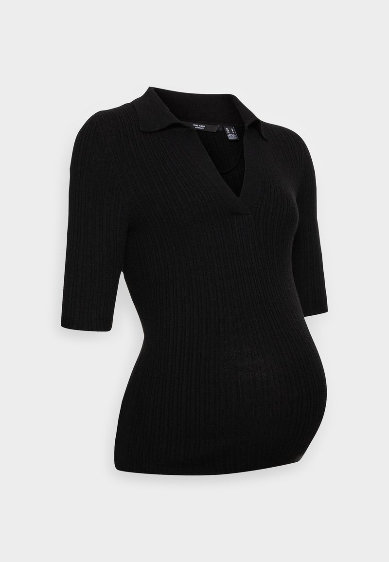 Vero Moda Maternity VMMHOLLY POLO - T-Shirt print - black/schwarz ...