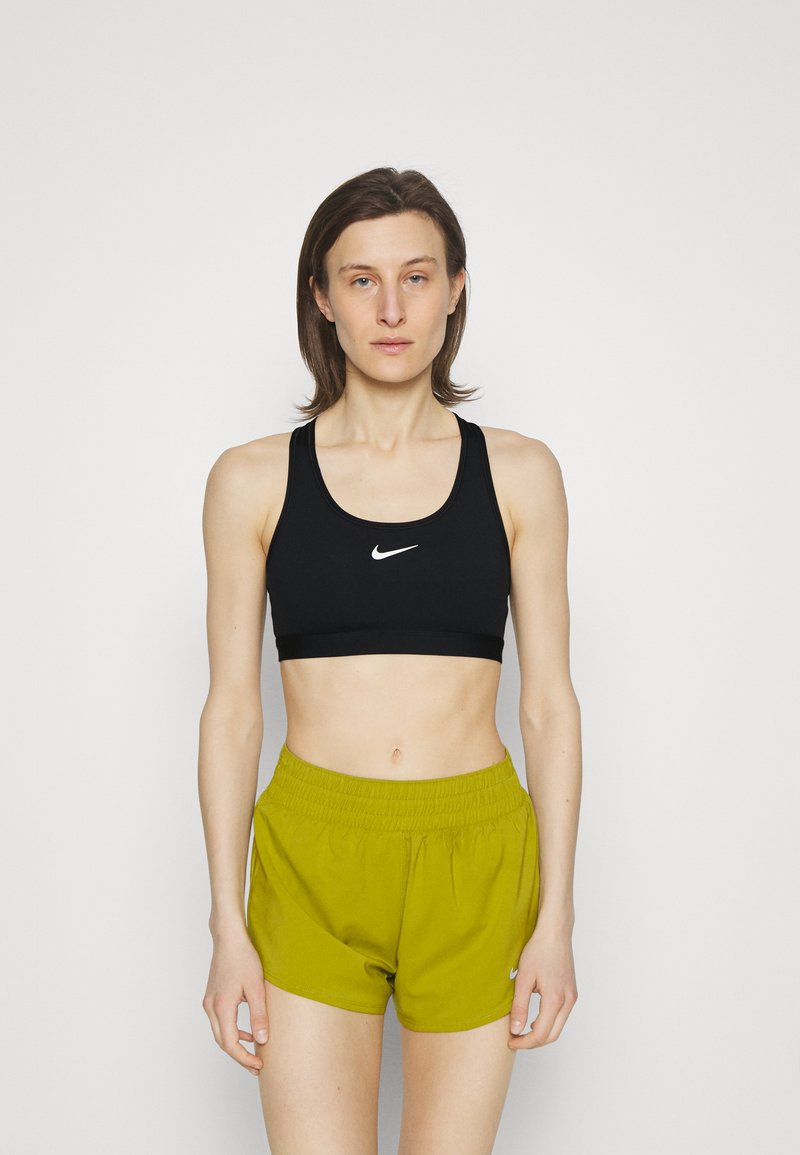 Nike Performance BRA - Sport-BH mit mittlerer Stützkraft - black/white ...