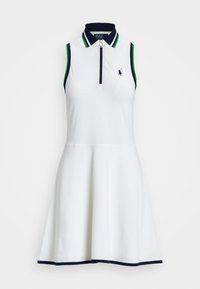 Polo Ralph Lauren SLEEVELESS DAY DRESS - Jersey dress - pure white multi/off-white - Zalando.de
