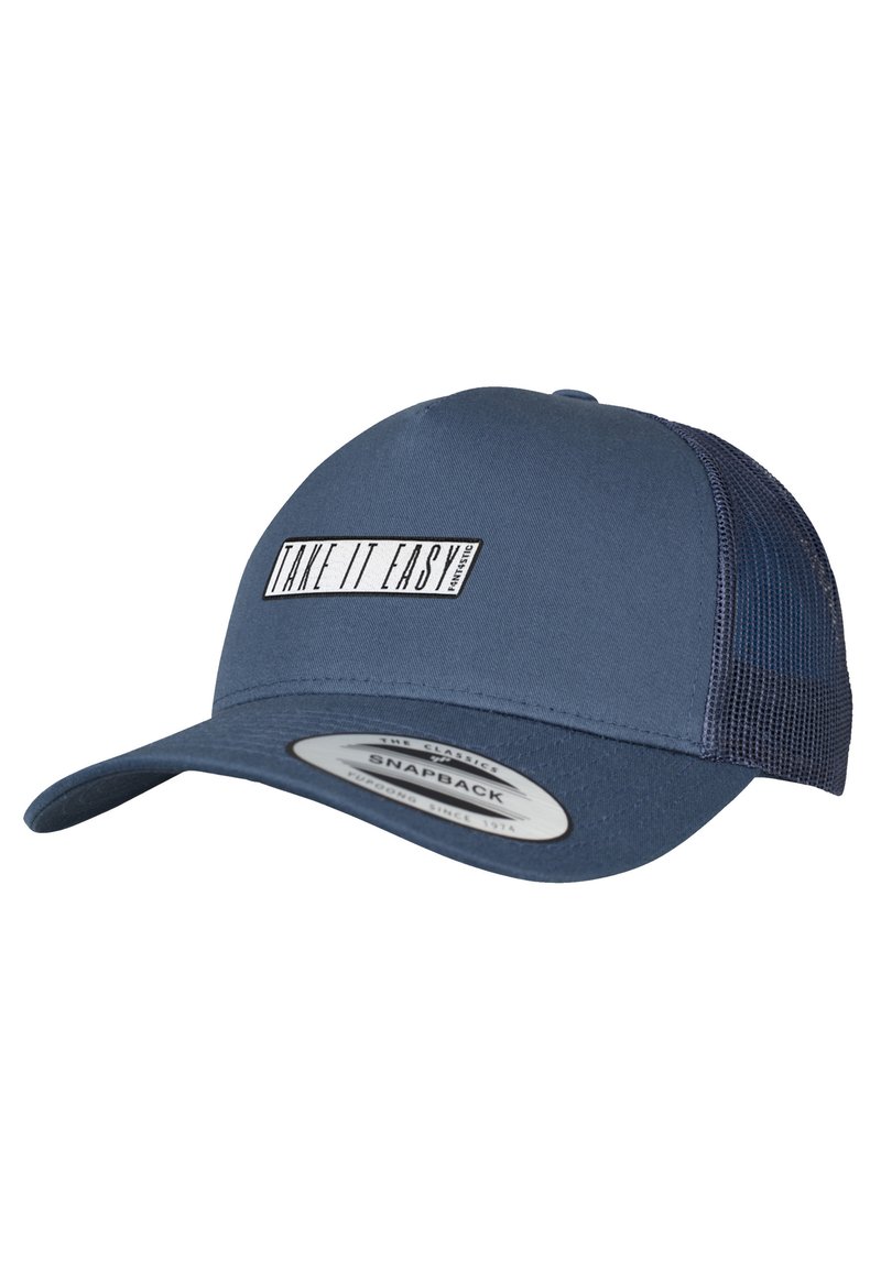 F4NT4STIC RETRO TRUCKER TAKE IT EASY - Cap - navy/dark blue - Zalando
